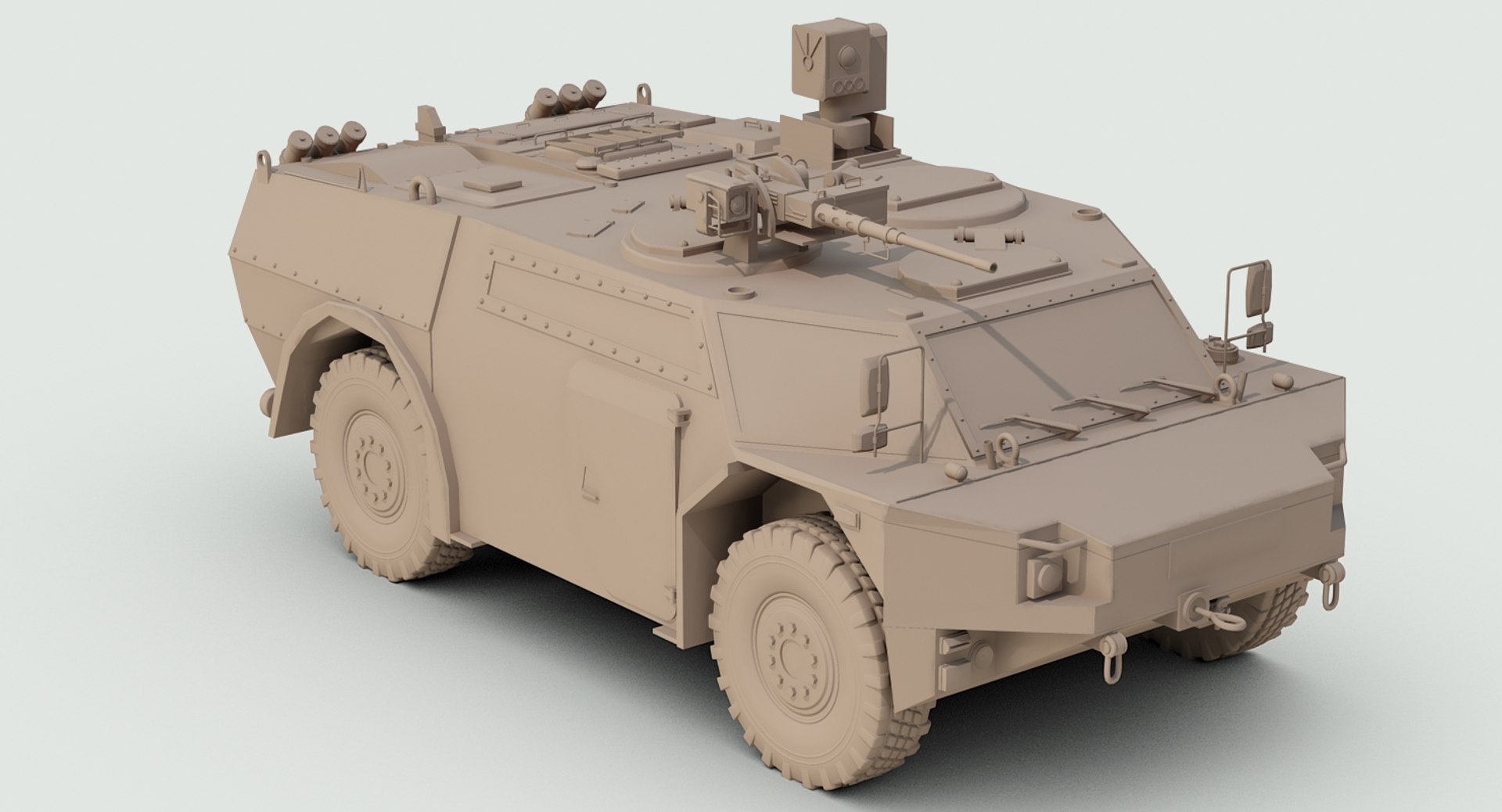 modern fennek armored car 3d max