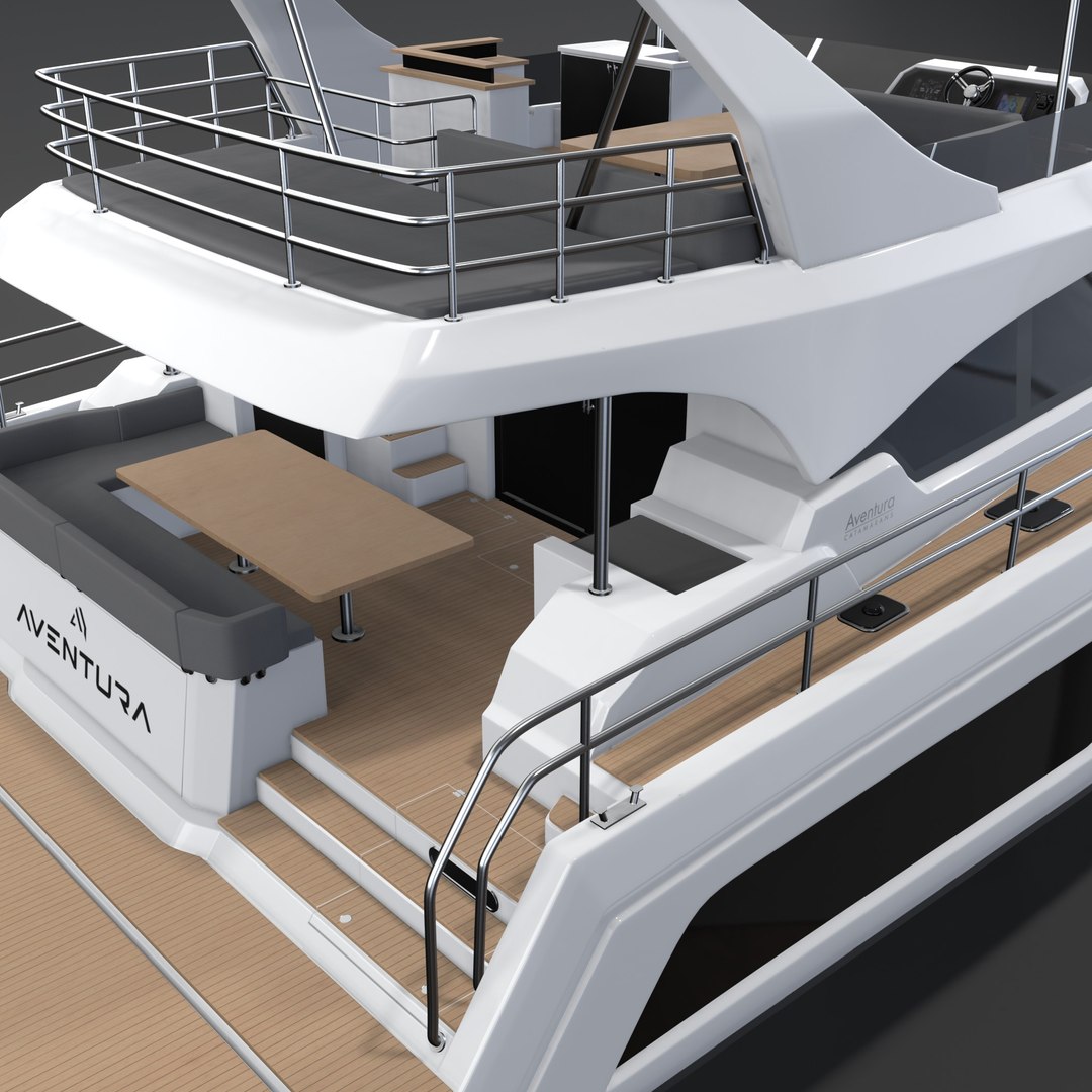 Aventura 50 MY 3D Catamaran Powercat 3D Model - TurboSquid 2103659