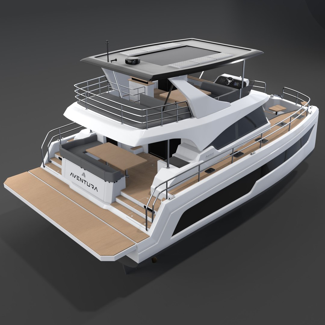 Aventura 50 MY 3D Catamaran Powercat 3D Model - TurboSquid 2103659