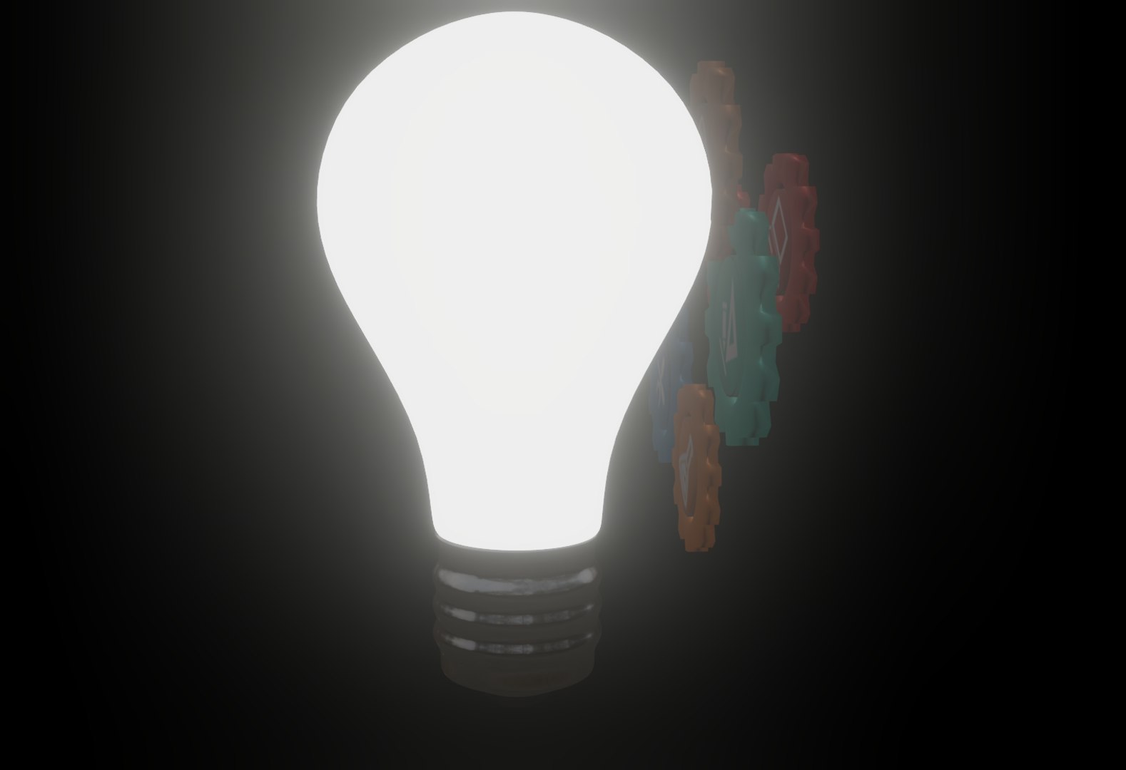 Light Bulb- Idea-intro Model - TurboSquid 1488681