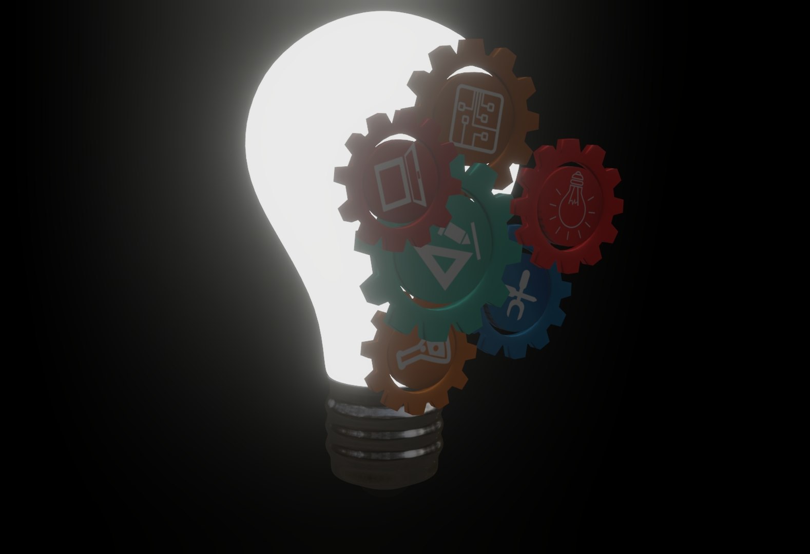Light Bulb- Idea-intro Model - TurboSquid 1488681