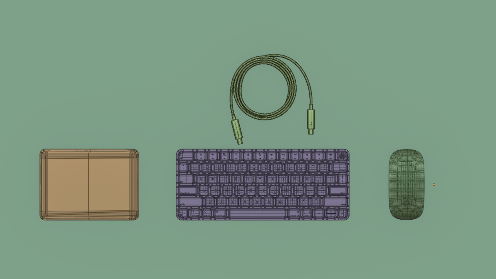 3D Model Apple IMac Purple With Keyboard Mouse And Trackpad ...