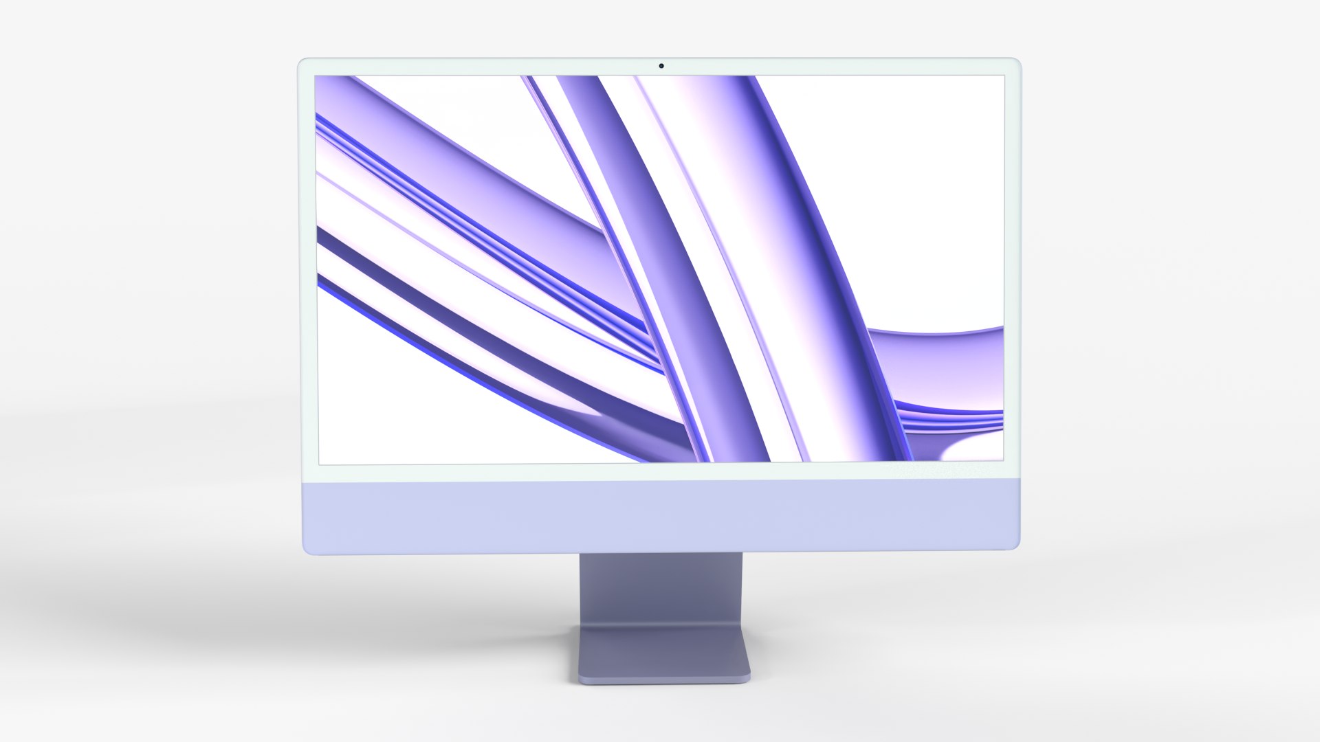 3D Model Apple IMac Purple With Keyboard Mouse And Trackpad ...