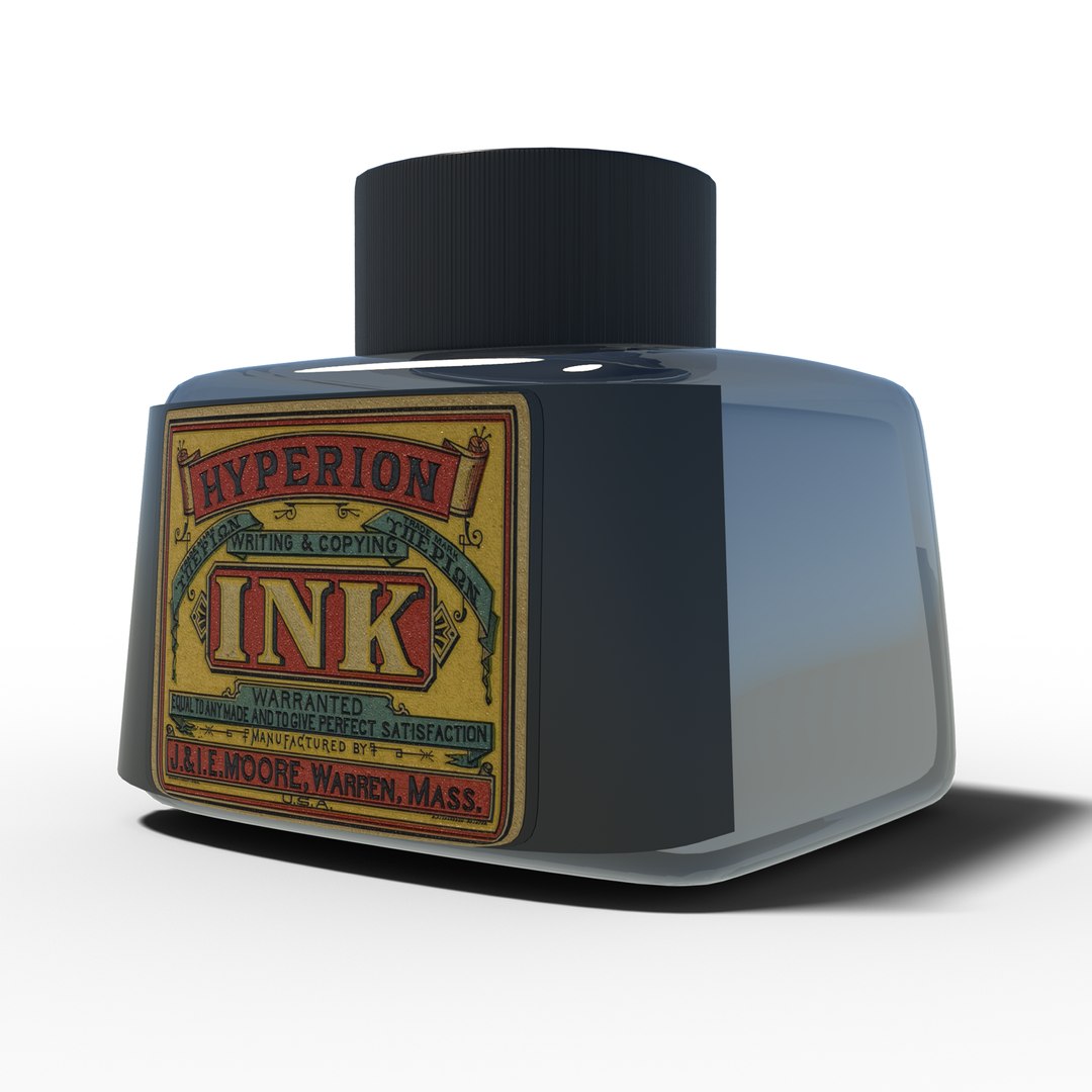 Ink Bottle 3D model - TurboSquid 2080796