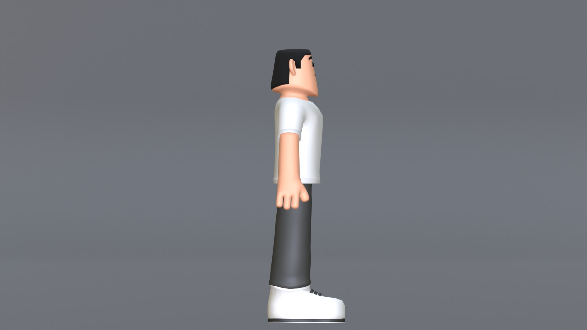 3D Minimal Simple Man 3 Cartoon Character Model - TurboSquid 2158623