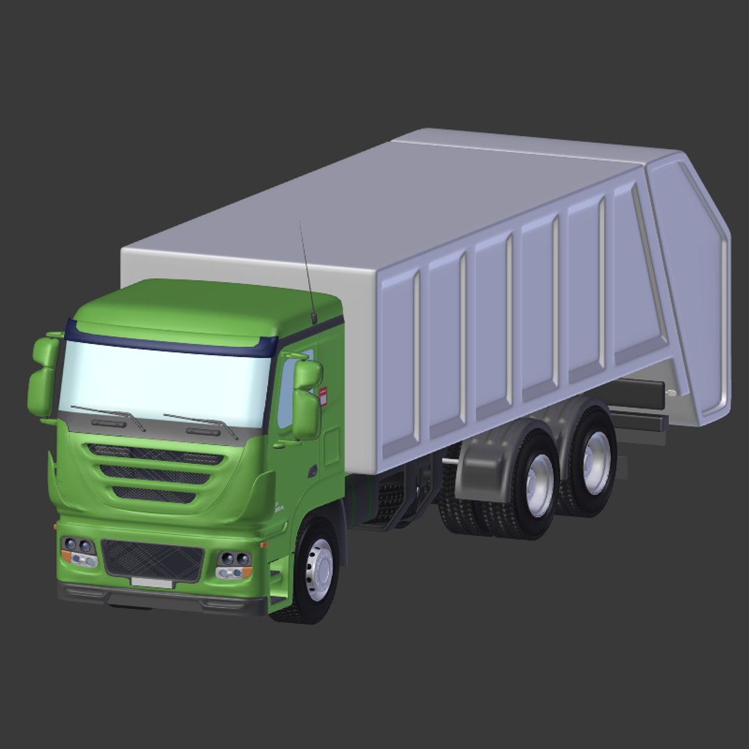 3D Garbage Truck Model - TurboSquid 1465866
