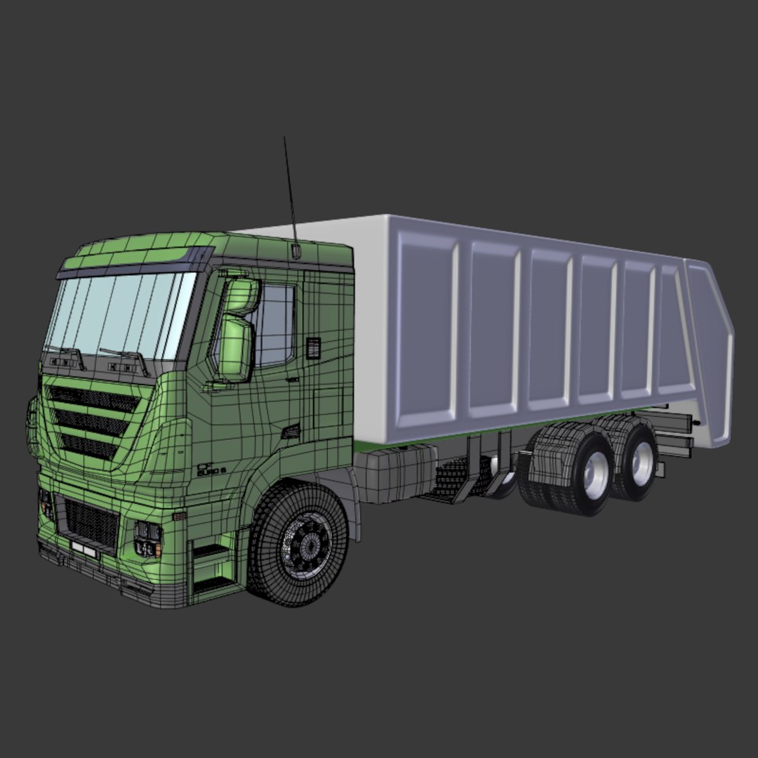 3D Garbage Truck Model - TurboSquid 1465866