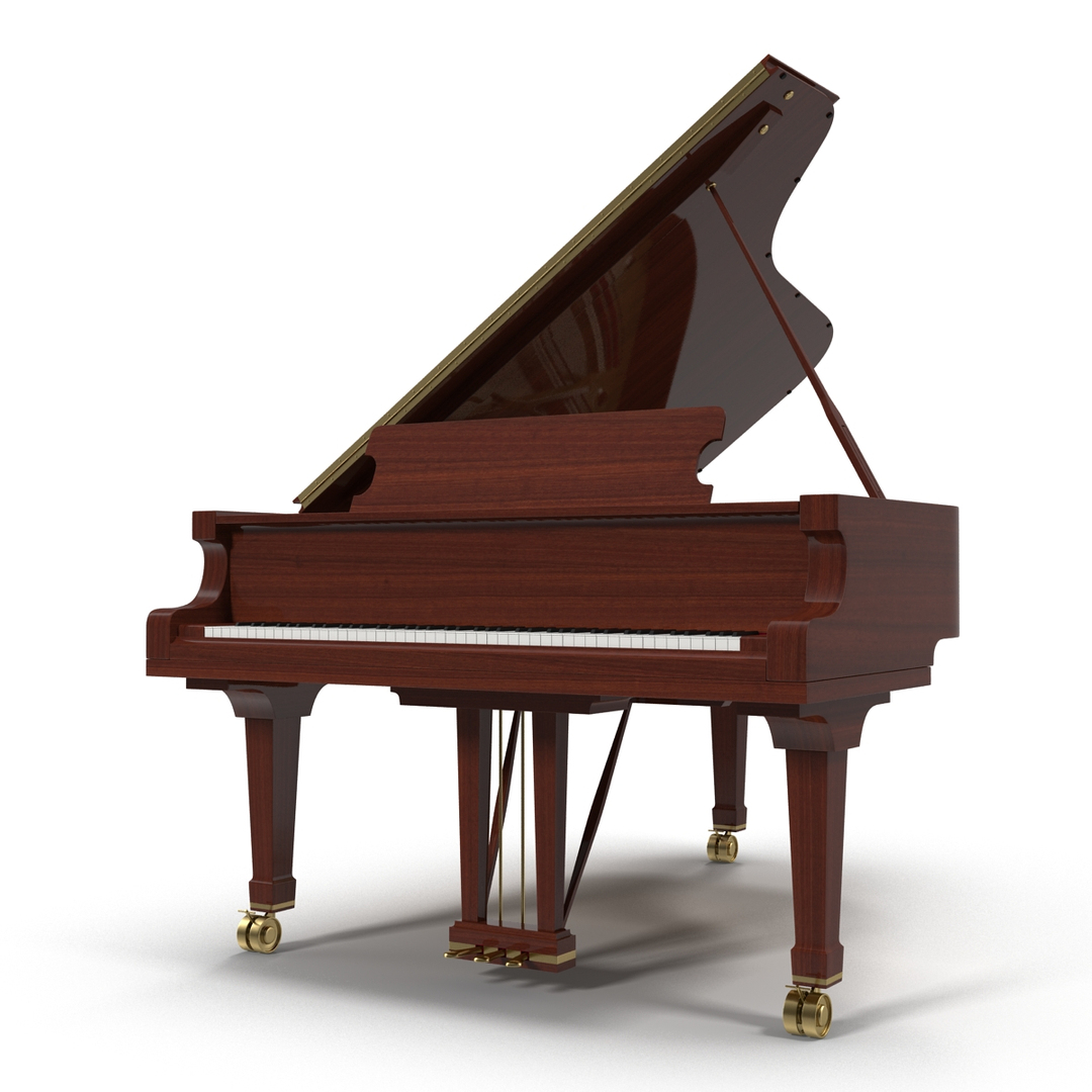 3d model grand piano