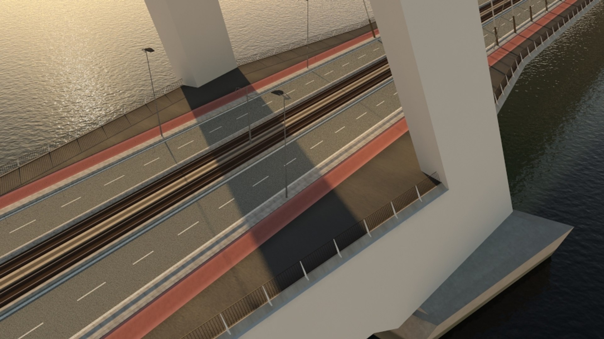 Cable-stayed Bridge Model - TurboSquid 1658198