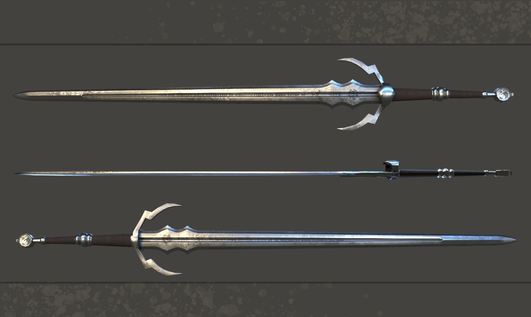 Witcher Sword 3D Model - TurboSquid 1991946
