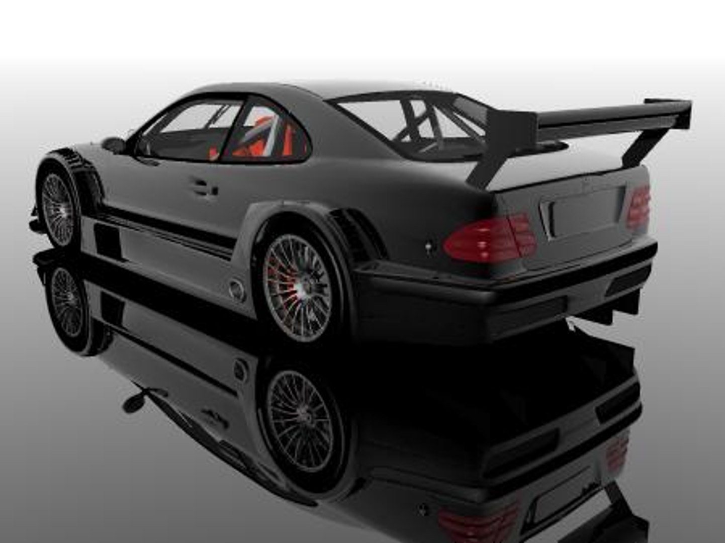 mercedes clk dtm 3d model