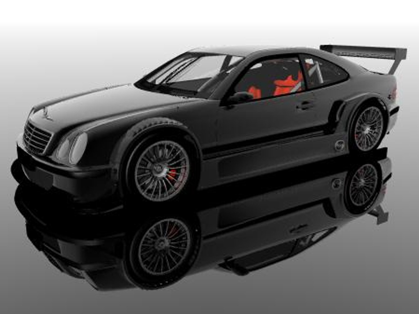 mercedes clk dtm 3d model