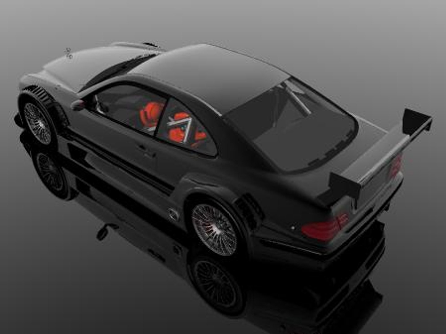 mercedes clk dtm 3d model