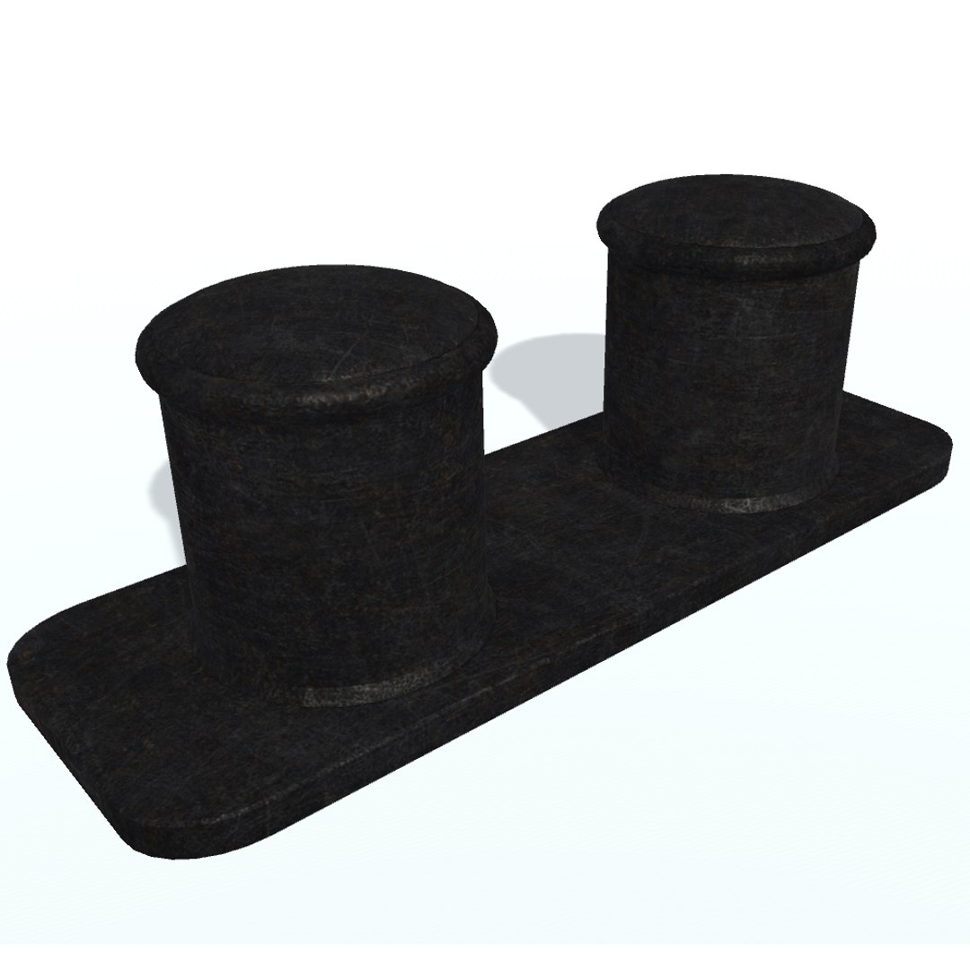 Ship Bollard 3D Model - TurboSquid 1277361