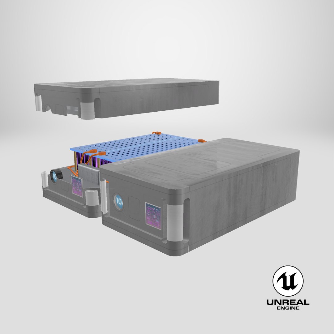 3D Lithium-Ion Battery With BMS And Internal Components(1) - TurboSquid ...