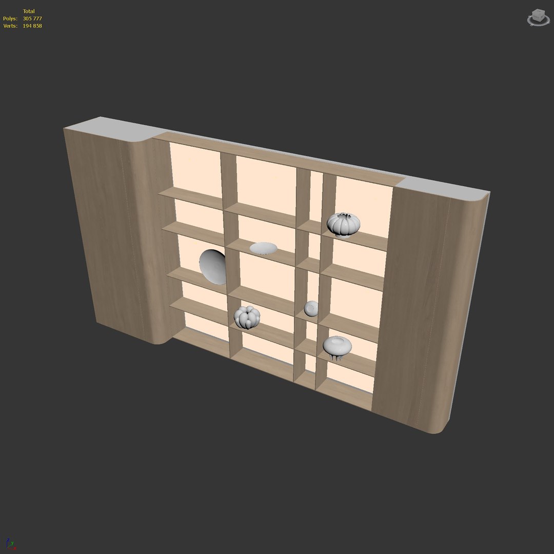 Bookcase Set 12 3D Model - TurboSquid 2143422