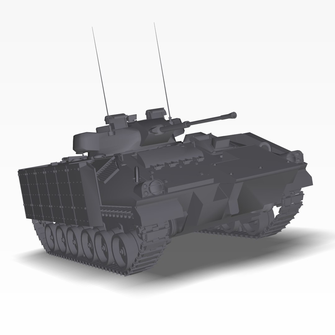 british warrior infantry tank 3d model