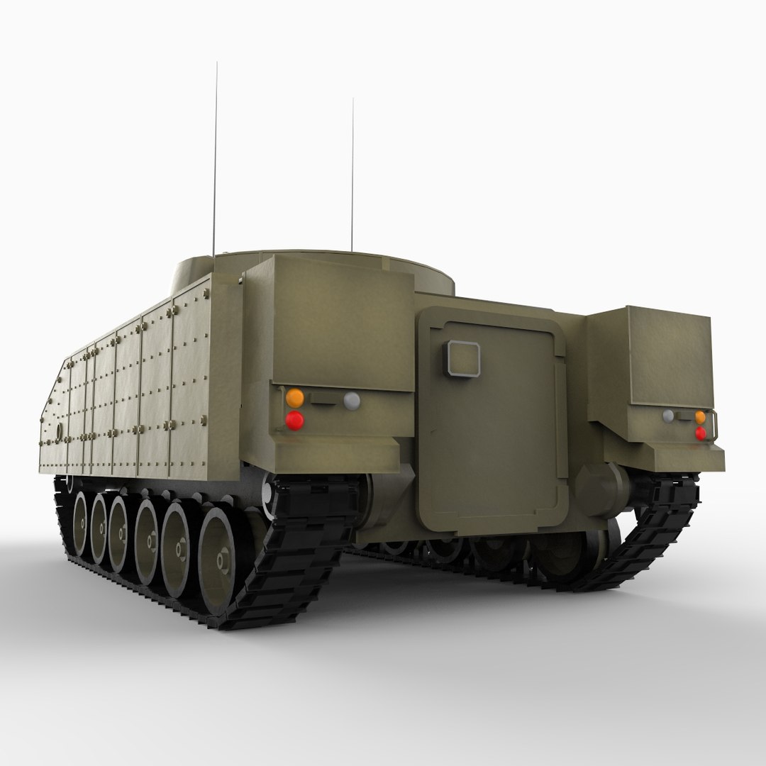 british warrior infantry tank 3d model