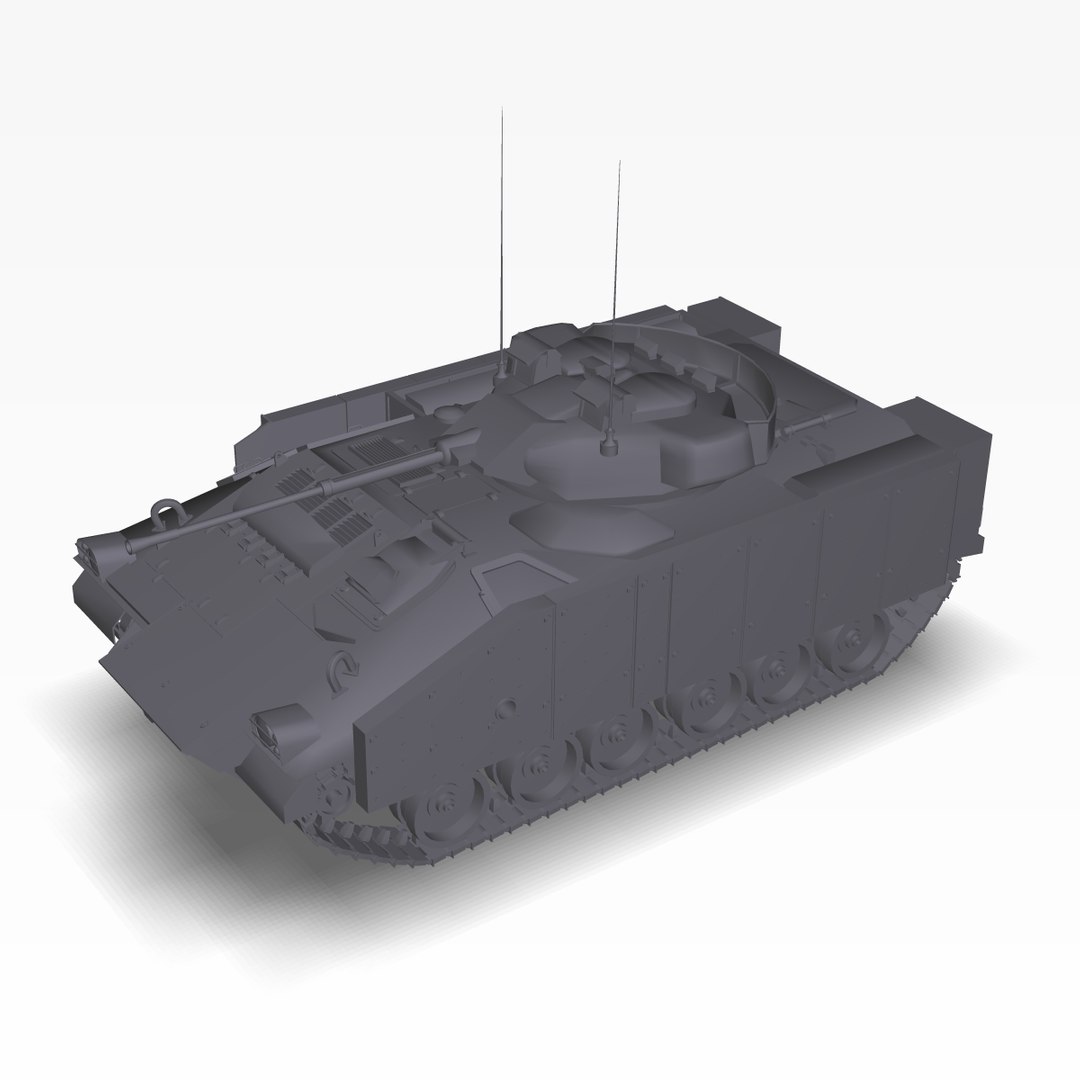 british warrior infantry tank 3d model