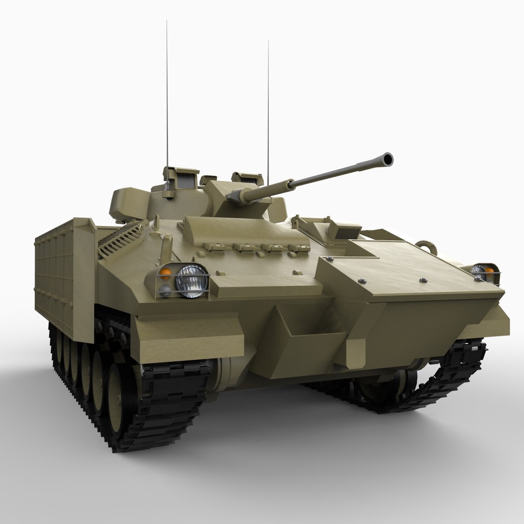 british warrior infantry tank 3d model