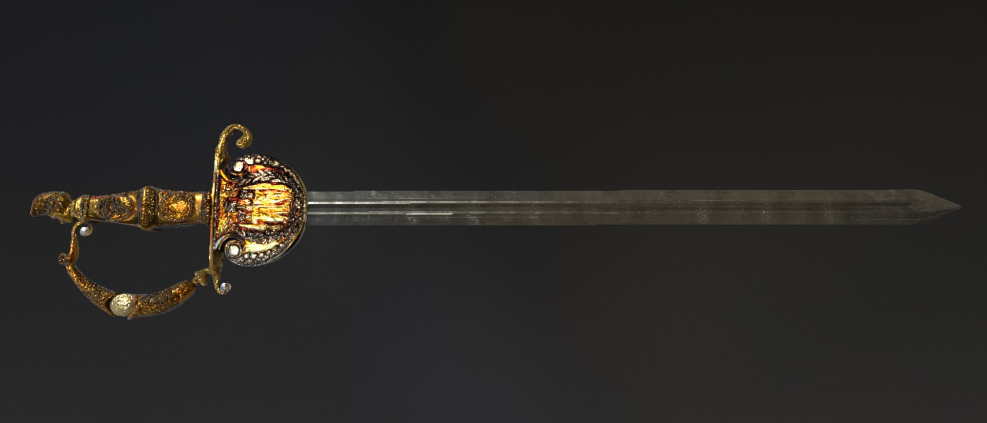 3D Bolivar Sword Espada Model - TurboSquid 1376251