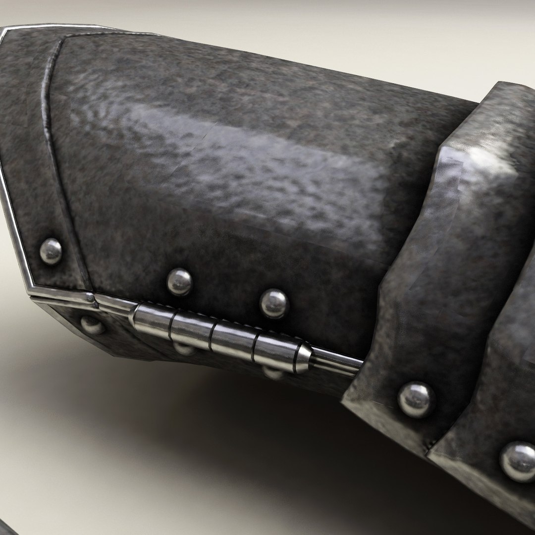 Medieval Gauntlet 3d Model