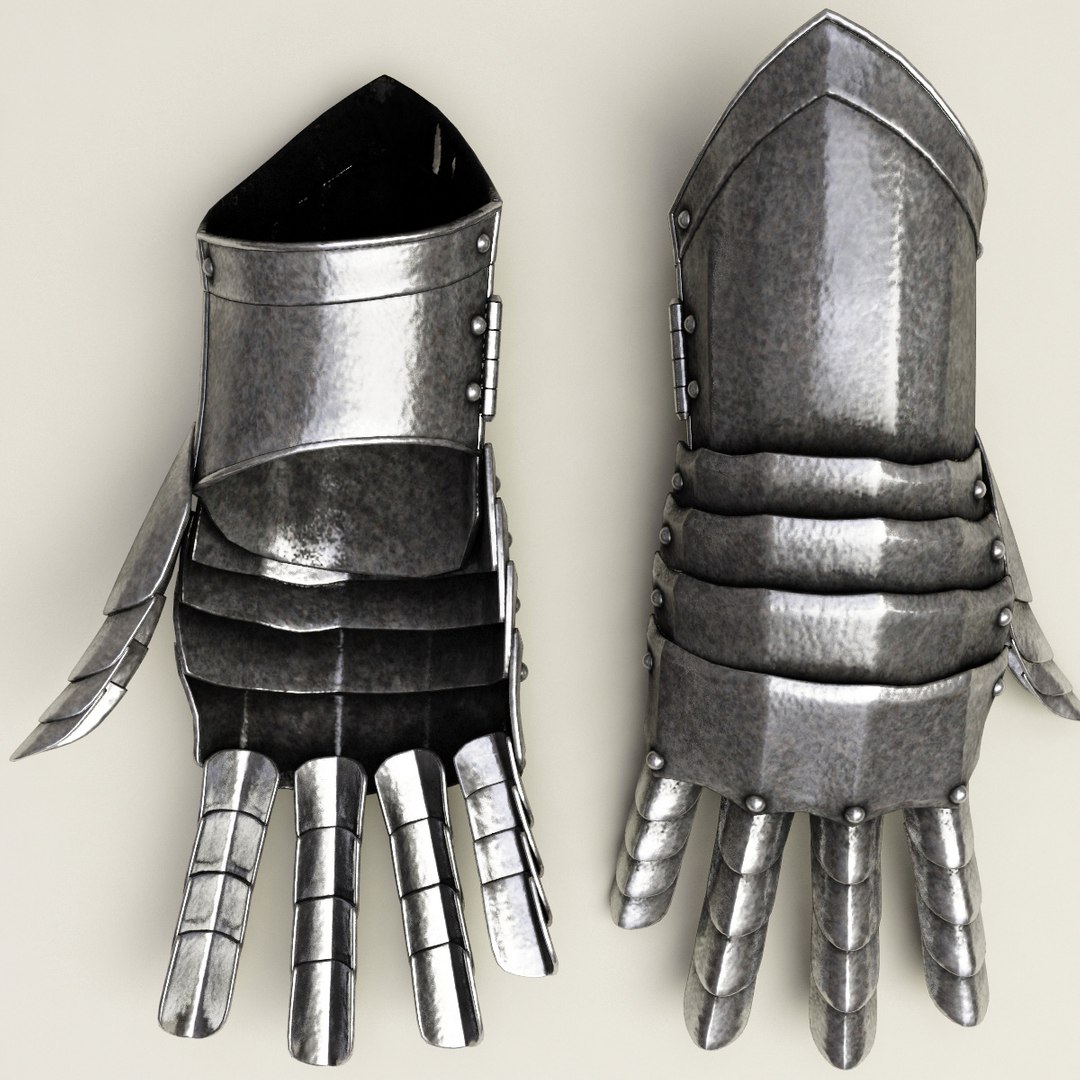 Medieval Gauntlet 3d Model