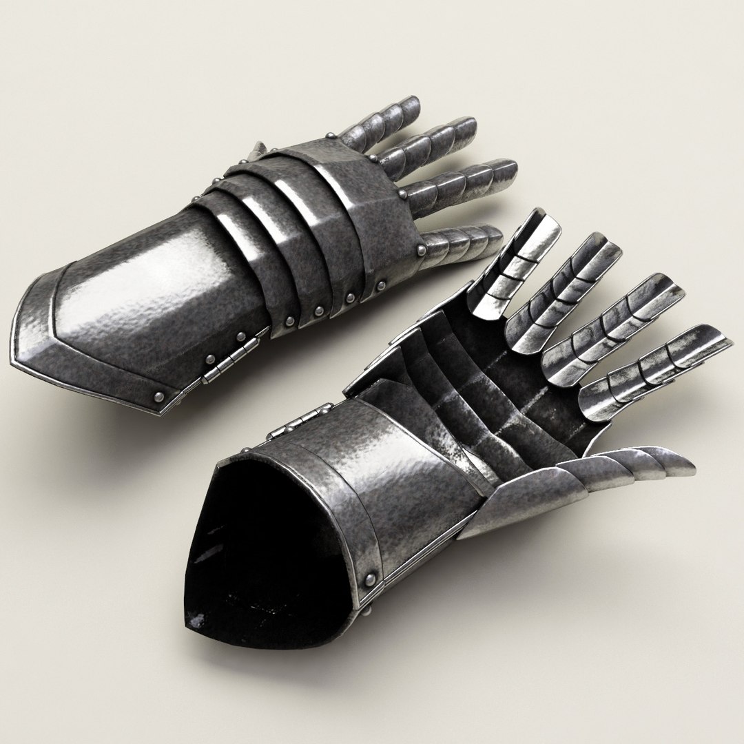 Medieval Gauntlet 3d Model