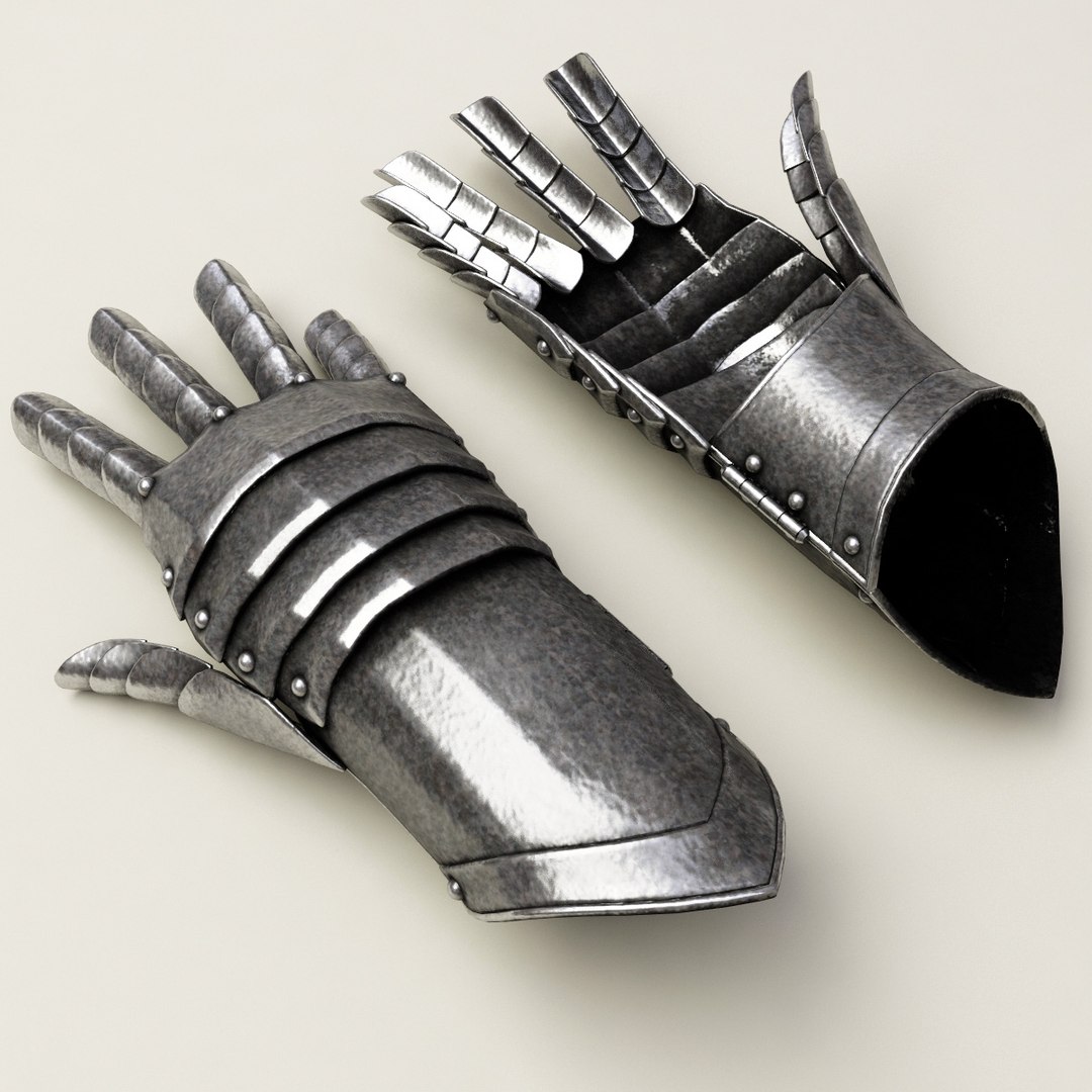 Medieval Gauntlet 3d Model
