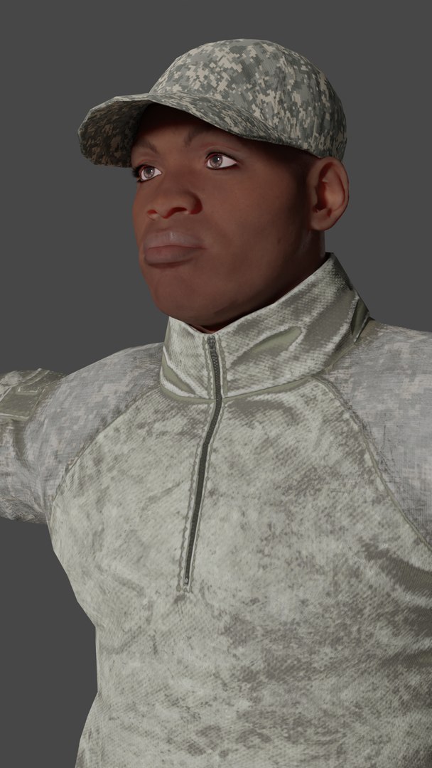 3D Man Soldier 04 Low-poly Model - TurboSquid 1582987