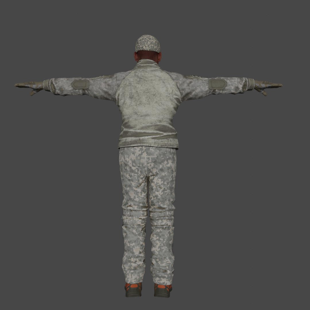 3D Man Soldier 04 Low-poly Model - TurboSquid 1582987