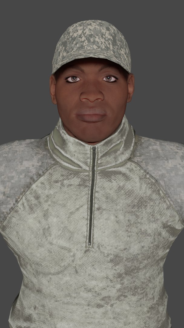 3D Man Soldier 04 Low-poly Model - TurboSquid 1582987