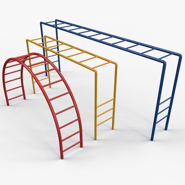 3D PBR Outdoor Playground Monkey Bars A - TurboSquid 2033718
