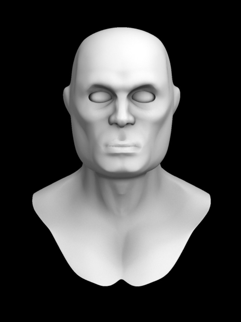 man head 3d obj