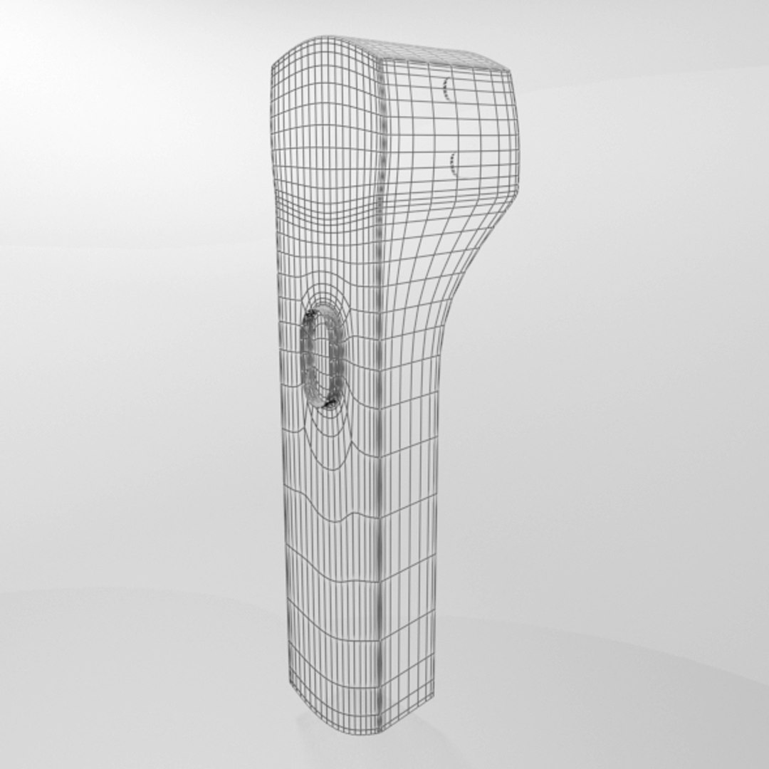Infrared Forehead Thermometer 02 3D model - TurboSquid 1844380