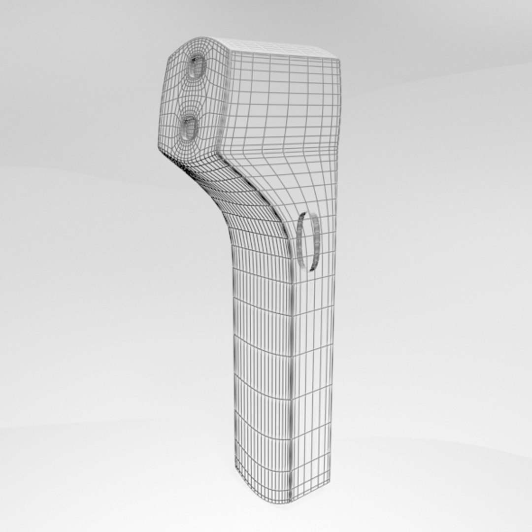Infrared Forehead Thermometer 02 3D model - TurboSquid 1844380