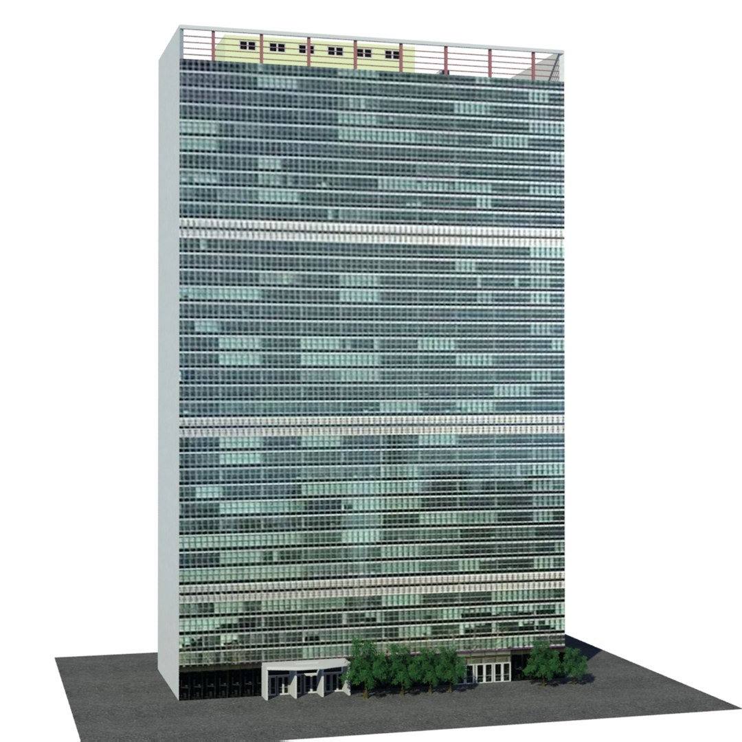 United Nation Headquarter Main Building 3D Model - TurboSquid 2148721