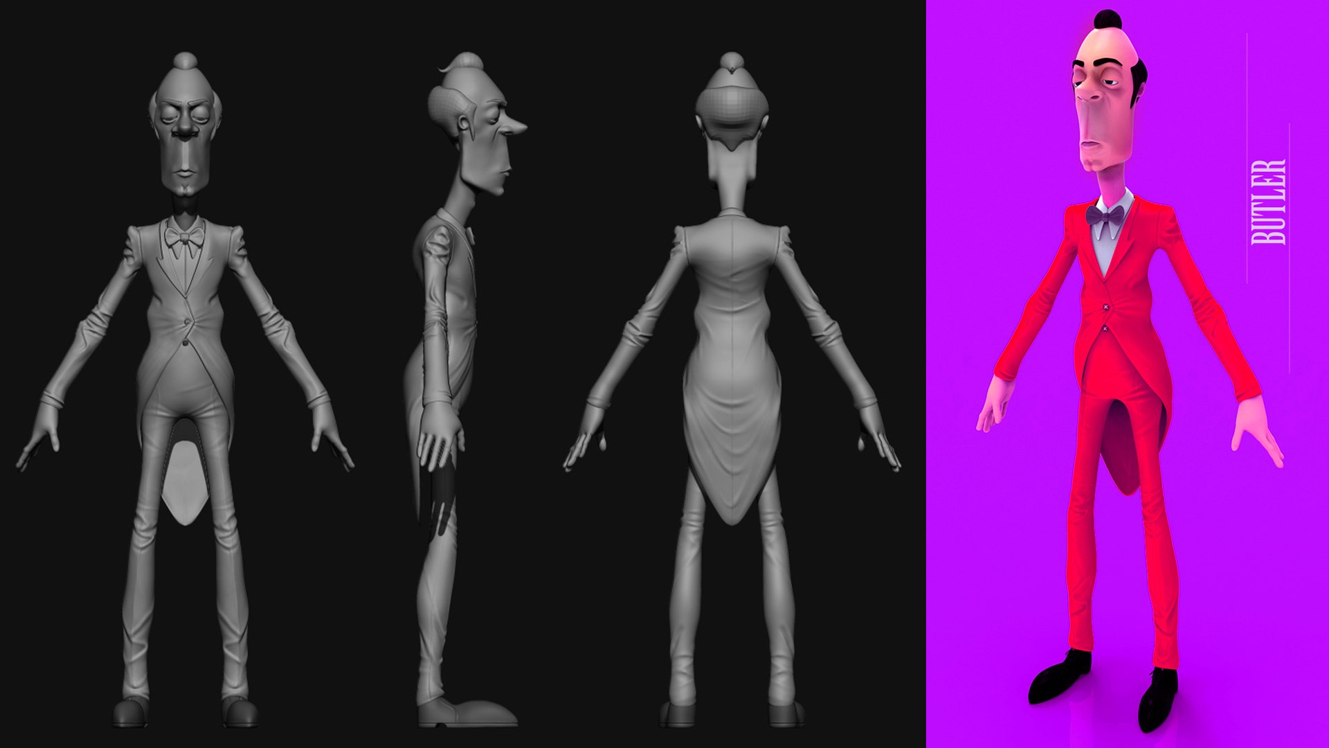 3D butler games tv model - TurboSquid 1248243