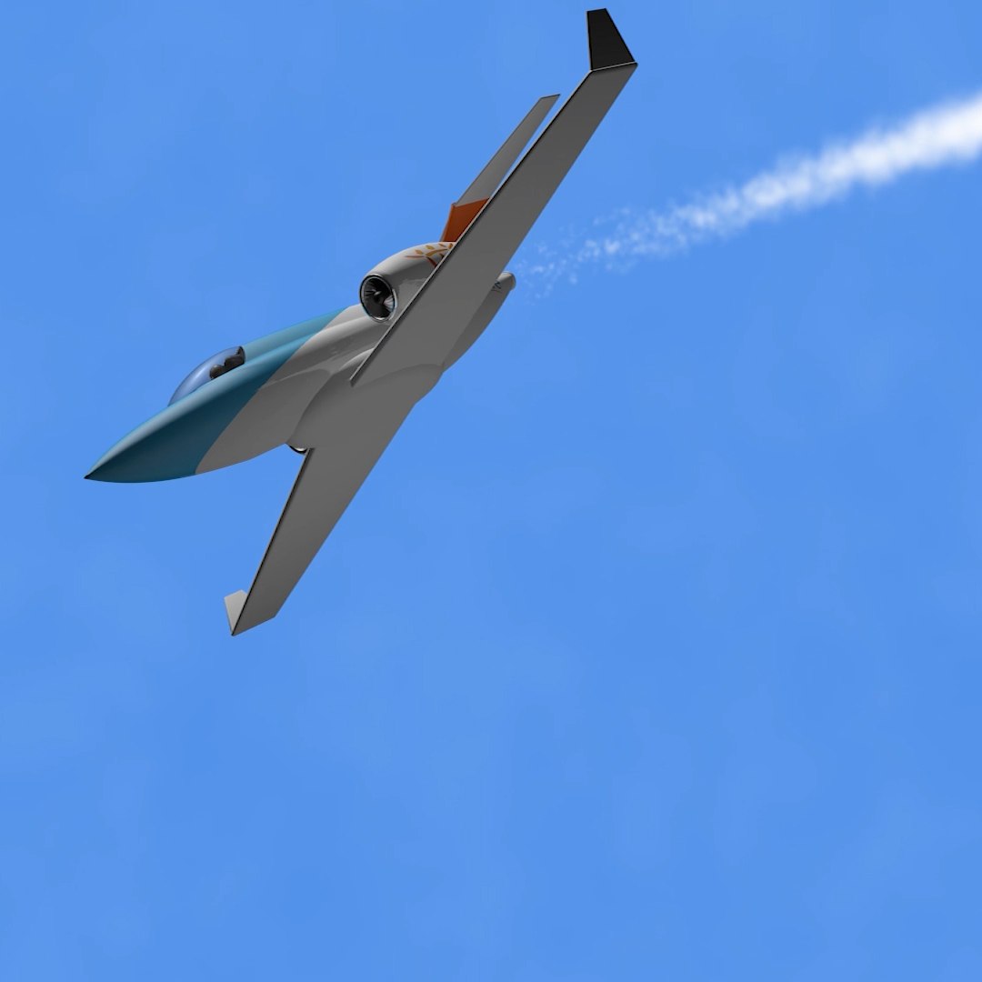 3d Cute Jet
