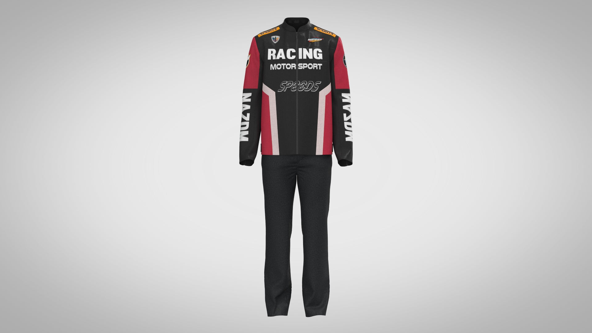 3D Racing Jacket Outfit Model - TurboSquid 2201941