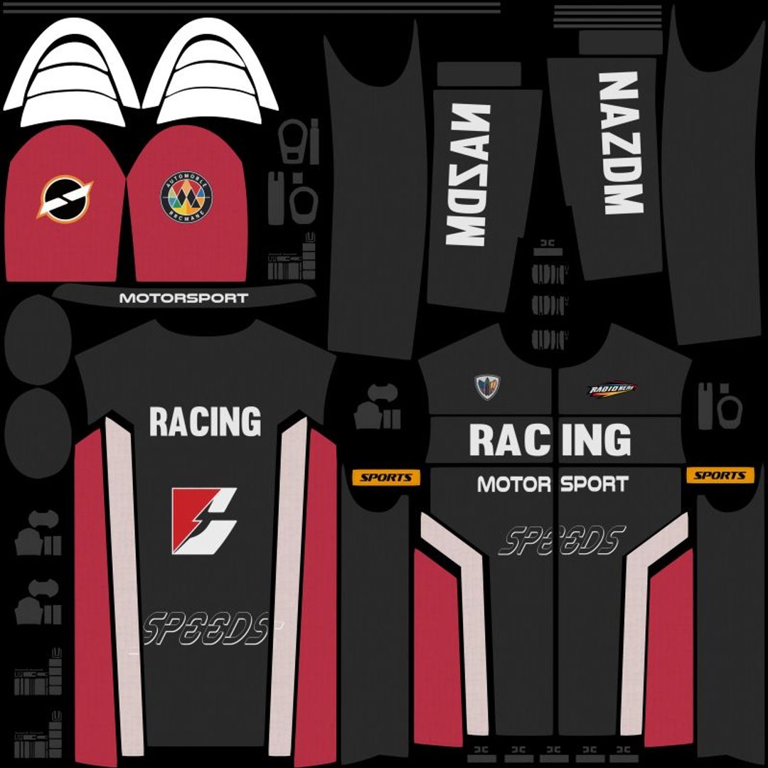 3D Racing Jacket Outfit Model - TurboSquid 2201941