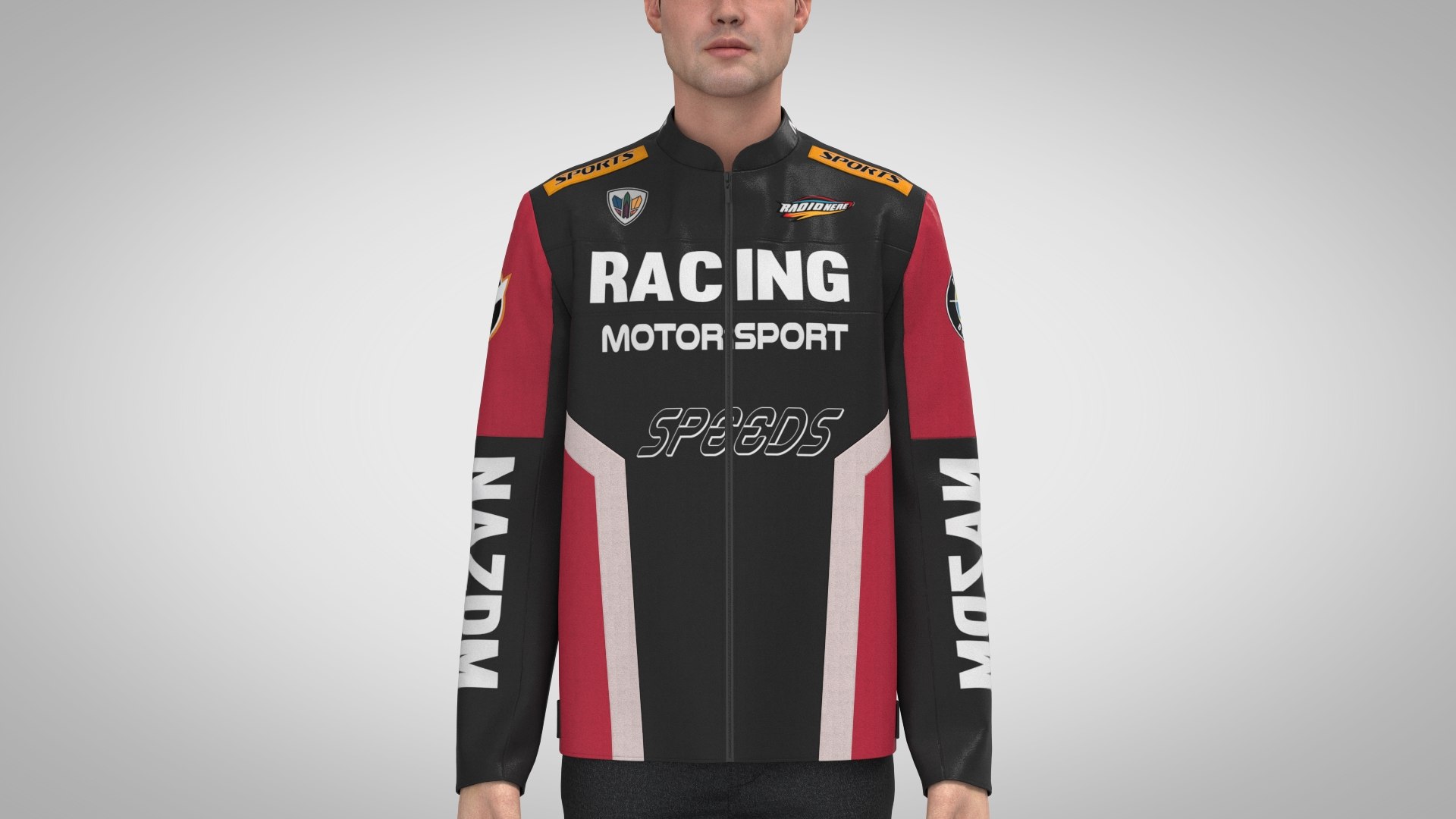 3D Racing Jacket Outfit Model - TurboSquid 2201941