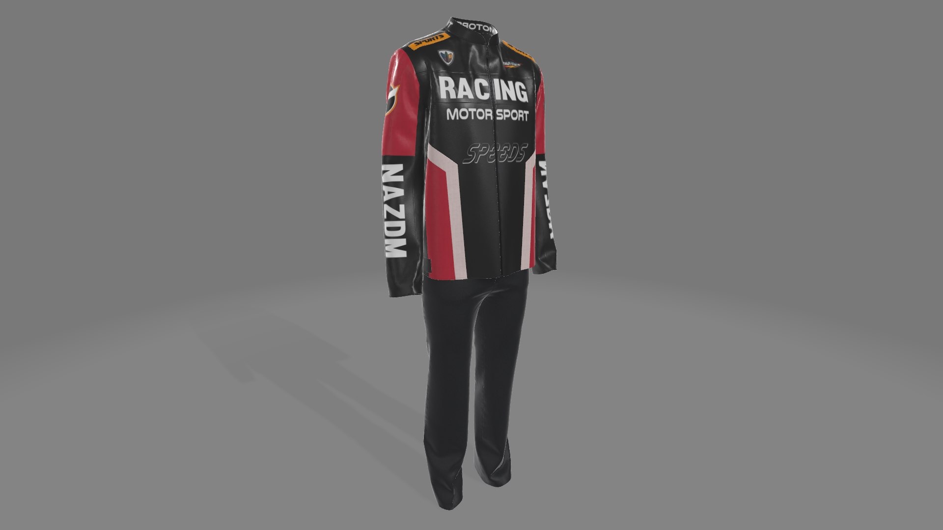 3D Racing Jacket Outfit Model - TurboSquid 2201941