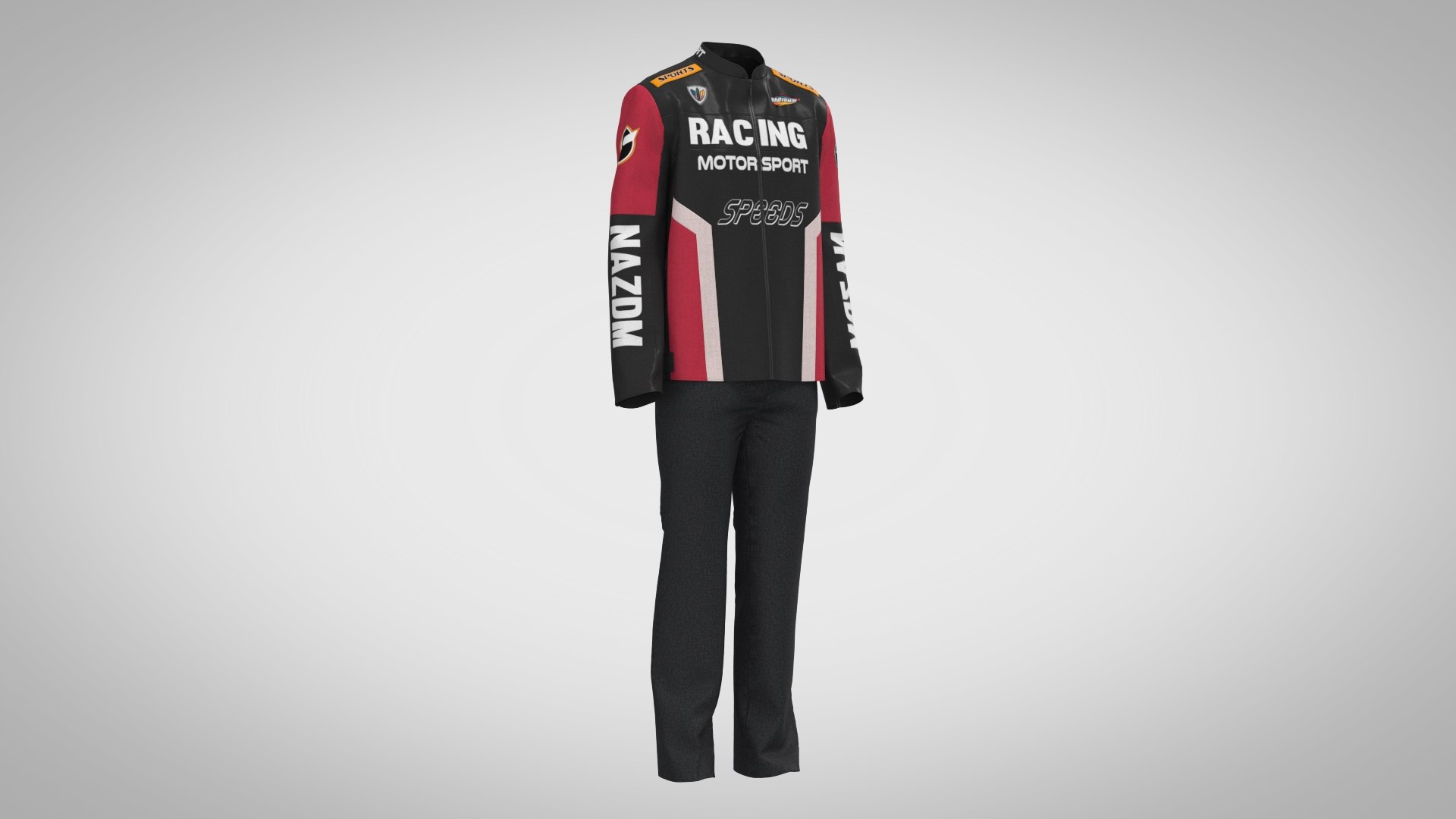 3D Racing Jacket Outfit Model - TurboSquid 2201941