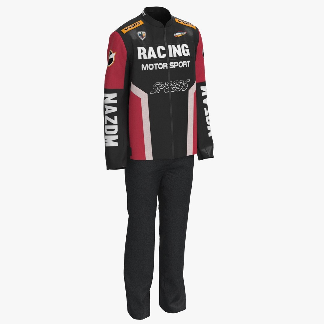 3D Racing Jacket Outfit Model - TurboSquid 2201941