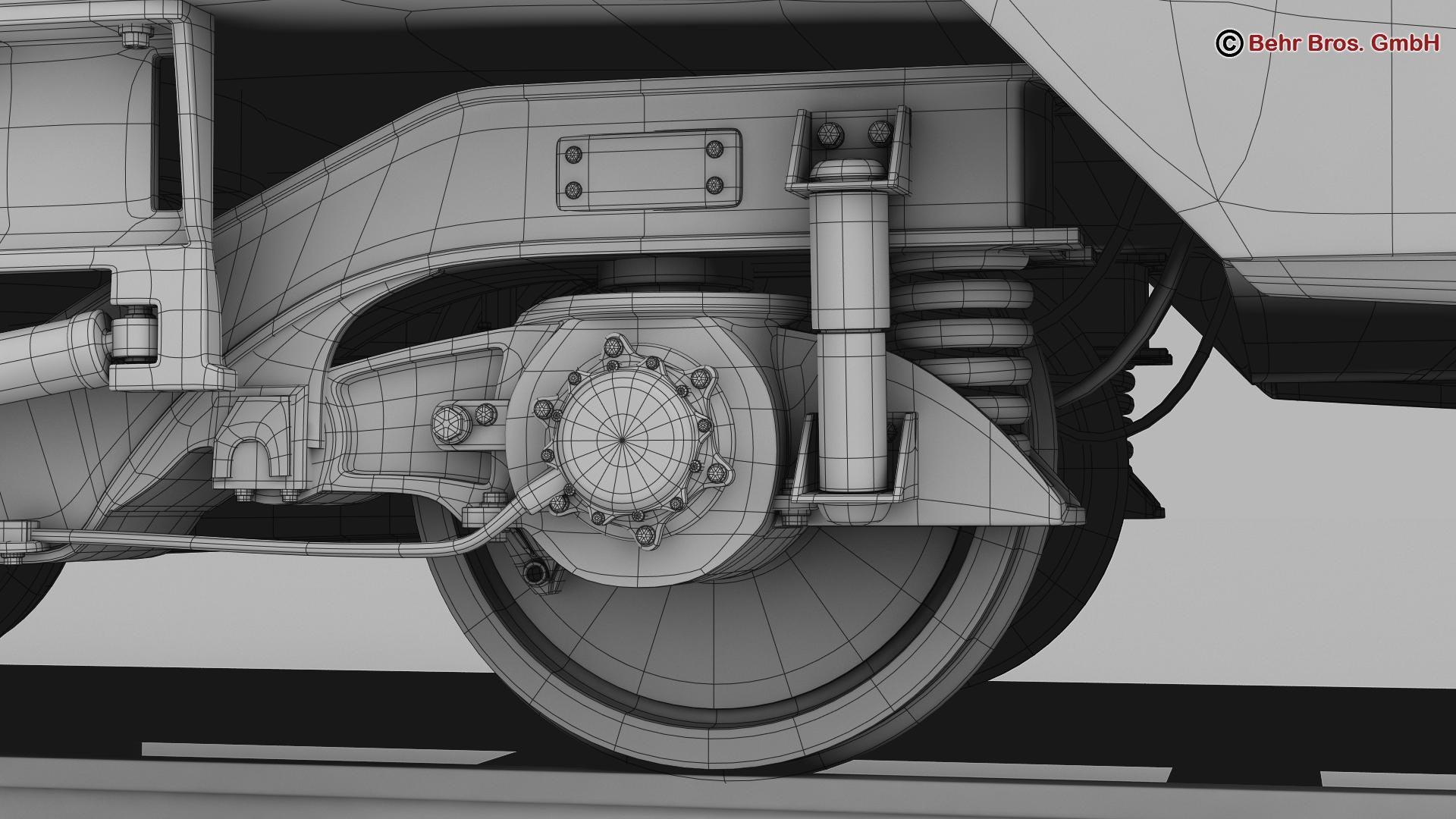 3d generic commuter train locomotives model