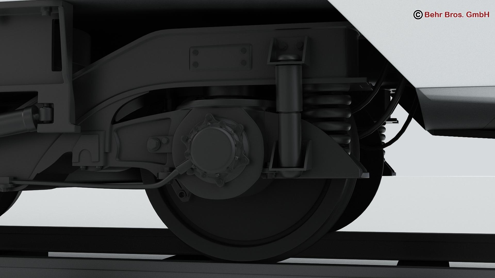 3d generic commuter train locomotives model