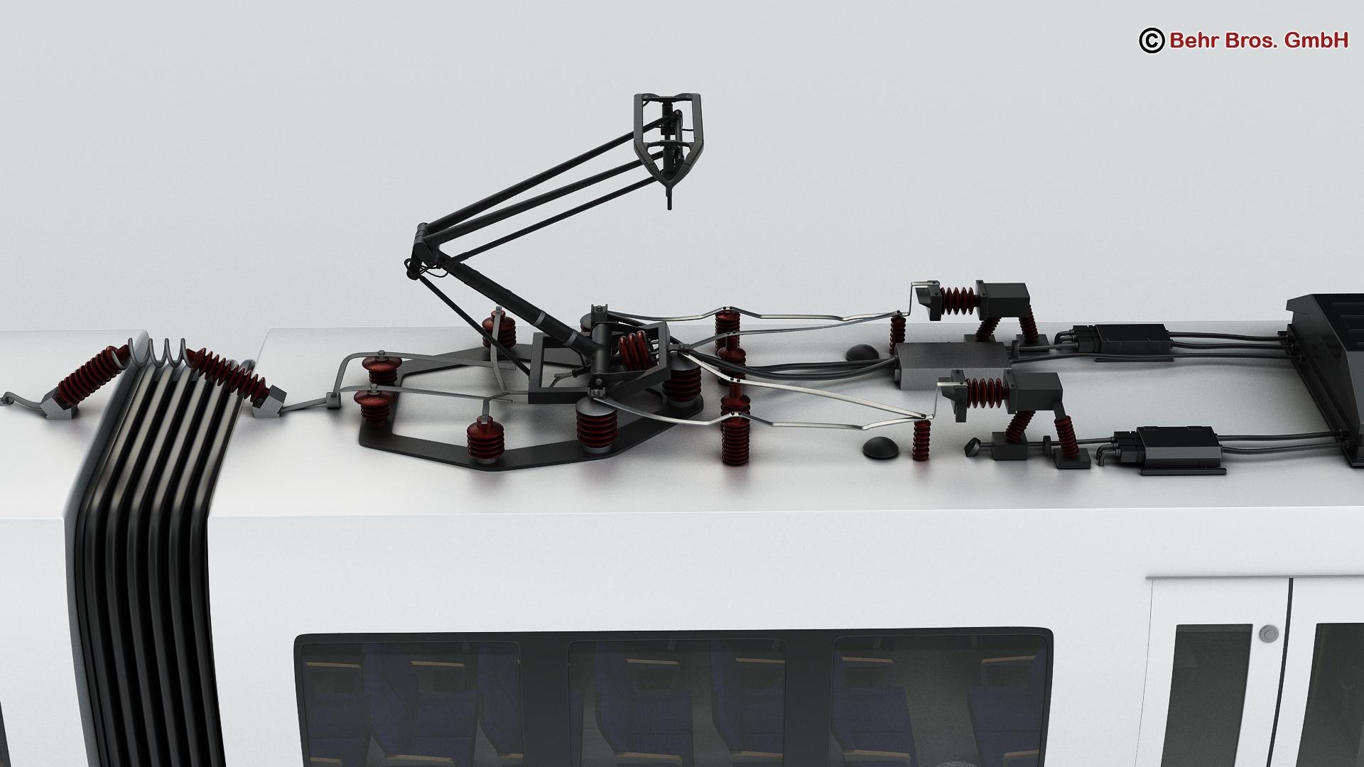 3d generic commuter train locomotives model