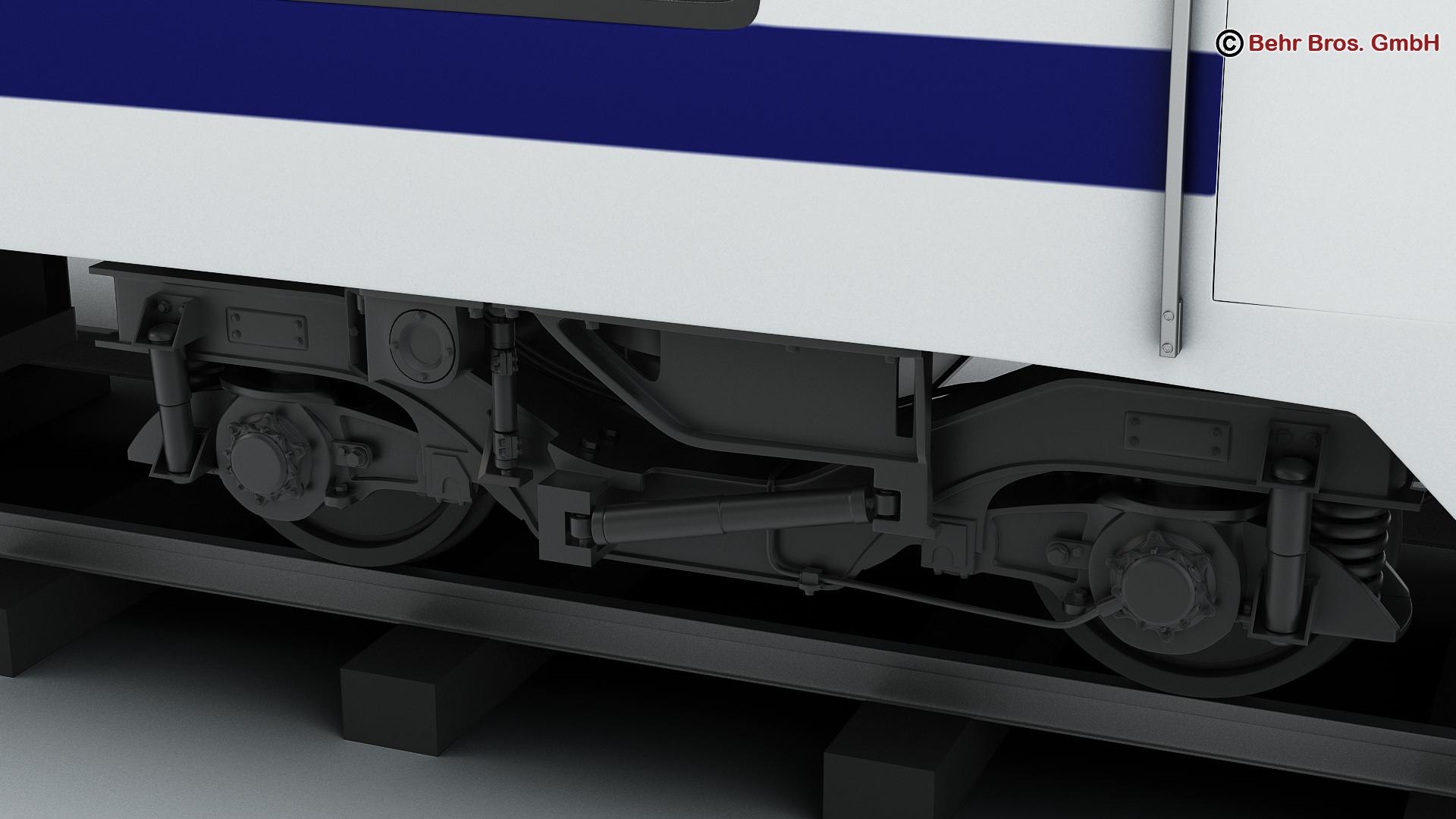 3d generic commuter train locomotives model