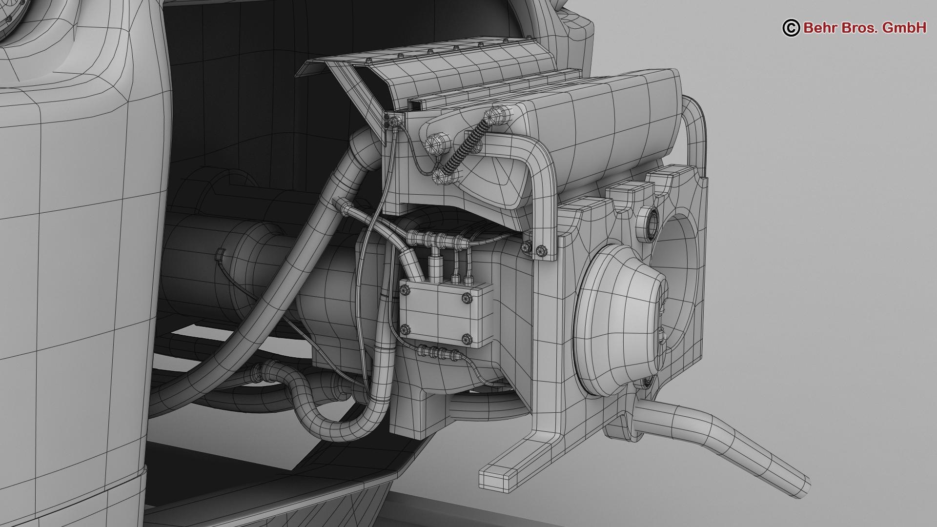 3d generic commuter train locomotives model